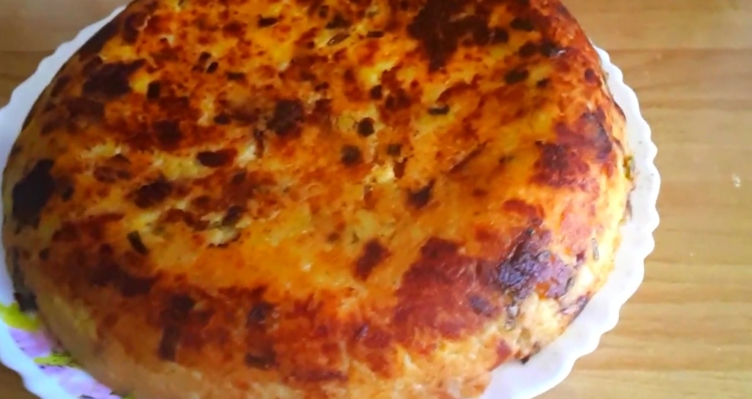 Пирог из картофеля на сковороде! Без Муки! просто и очень вкусно!.mp4