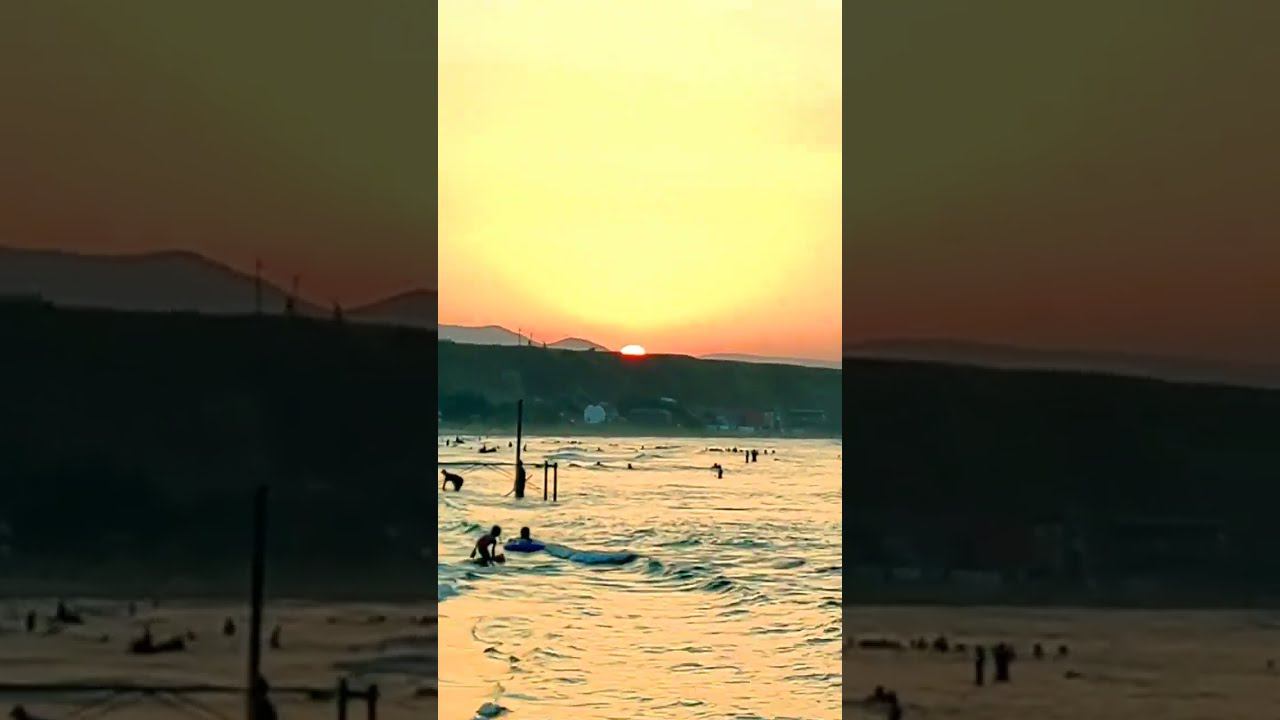 Избербаш. Купаемся поздно вечером и смотрим закат