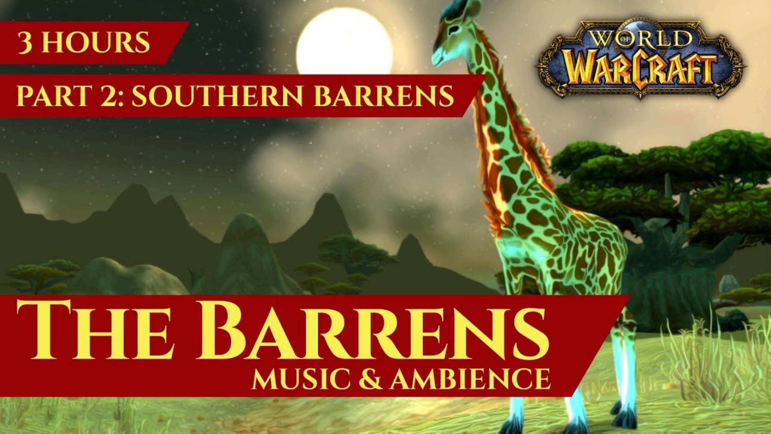 Vanilla Barrens - Music & Ambience (Part 2： Southern Barrens, 3 hours, World of Warcraft Classic)