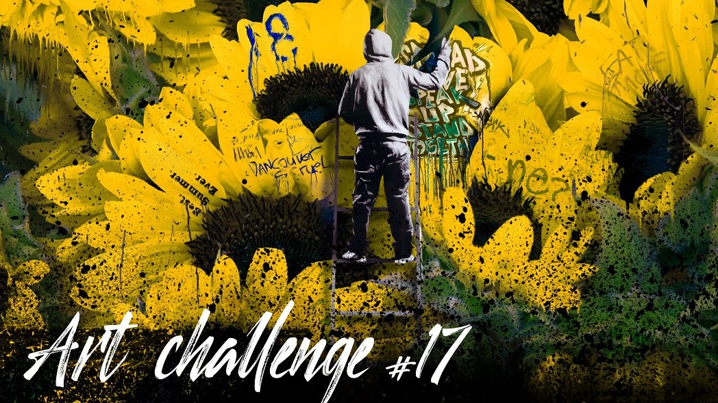 АРТ челлендж 17 день | Digital art  ART CHALLENGE | Современная картина в стиле ГРАФФИТИ | day #17