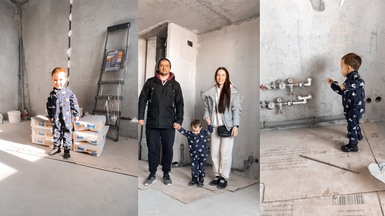 VLOG: РЕМОНТ В НОВОСТРОЙКЕ! Купили ОБОИ! Привезли межкомнатные двери!  / 24.11-15.12.2021