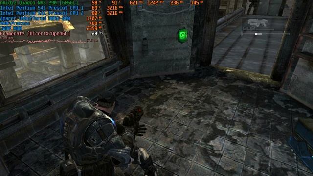 Gear of War DLC Intel Prescott + Quadro NVS 290.mkv