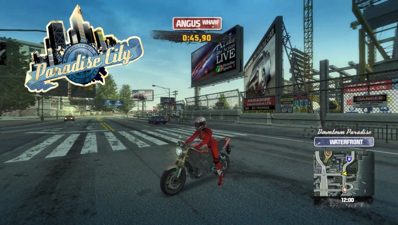 Burnout Paradise.Лихачим на Мотоцикле.