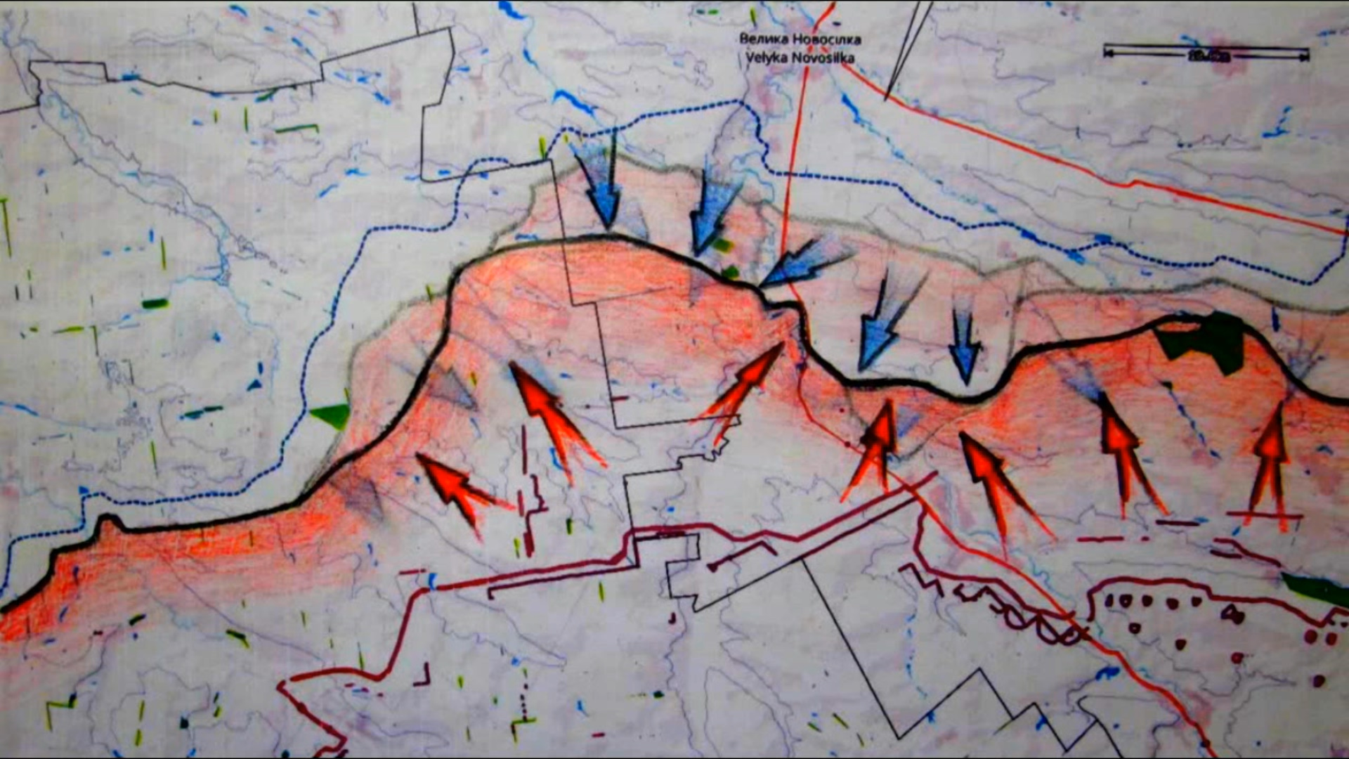 Карта боевых действий. Прогноз тяжелых боев на Южно-Донецком направлении к 18 июня 2023 года