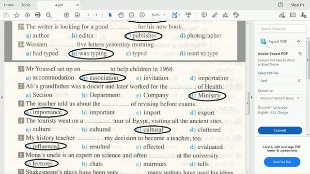 English Exercise 16