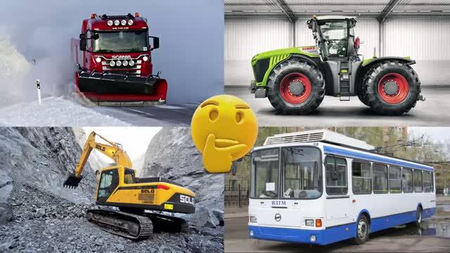 Развивающее видео для детей про спецтехнику и транспорт | Угадай, где правильный ответ! | Выпуск 2