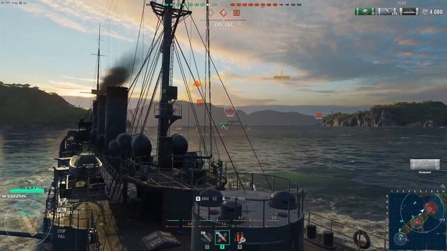 Играем в World of Warships.