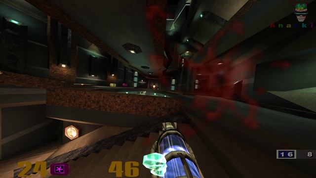 Quake 3 Огонь и Лёд (Fire and Ice) 4k прохождение, сложность крутой, карта (12) ktsdm4