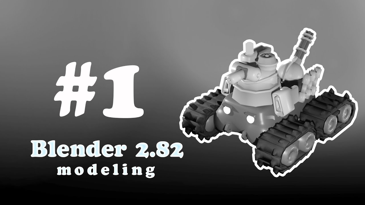 #1 танковая полиция - модель танка по референсу Blender 3d