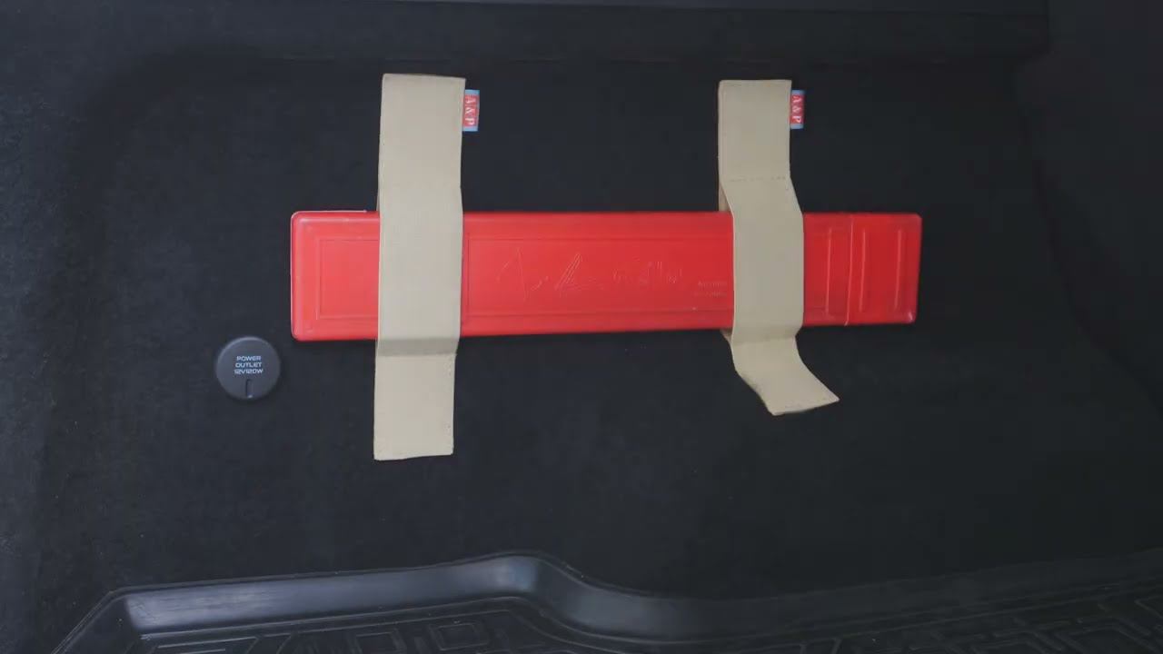 Багажный ремень "Мини" для крепления вещей в автомобиле, цвет бежевый. Промо-ролик.