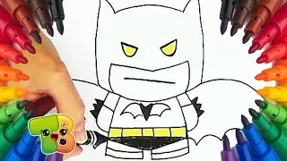 Рисовашка как нарисовать супер героя How to draw Spiderman and Batman АВС Учим цвета