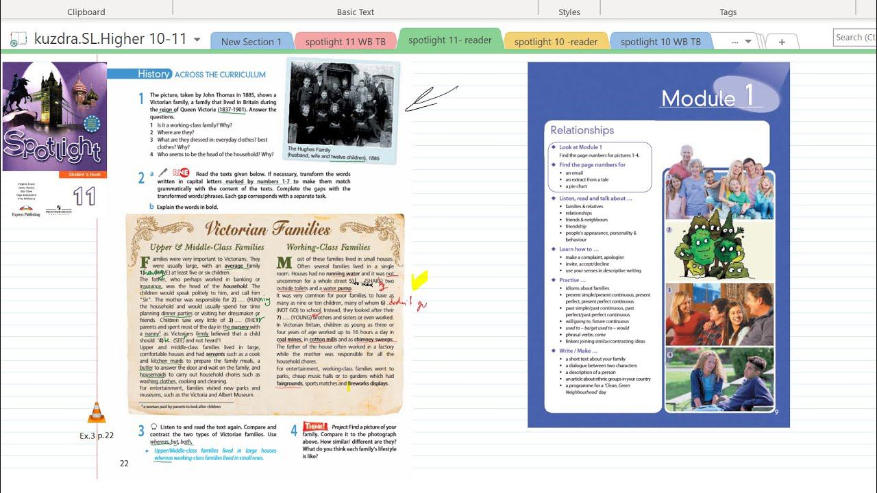 19. Spotlight 11. Across the Curriculum 1. Victorian Families