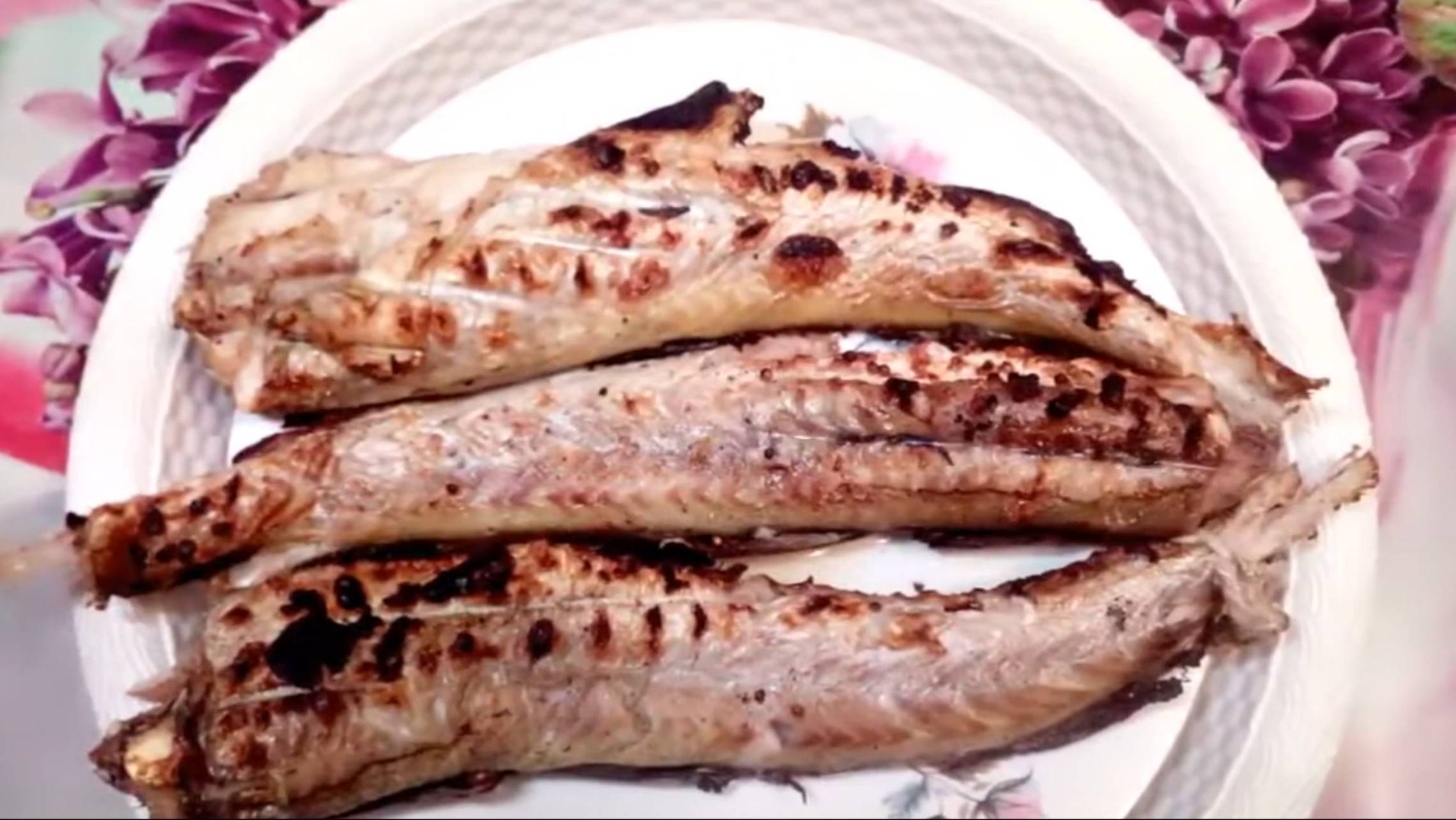 Шашлык из минтая на решетке, на мангале! Очень вкусно! Рецепт!