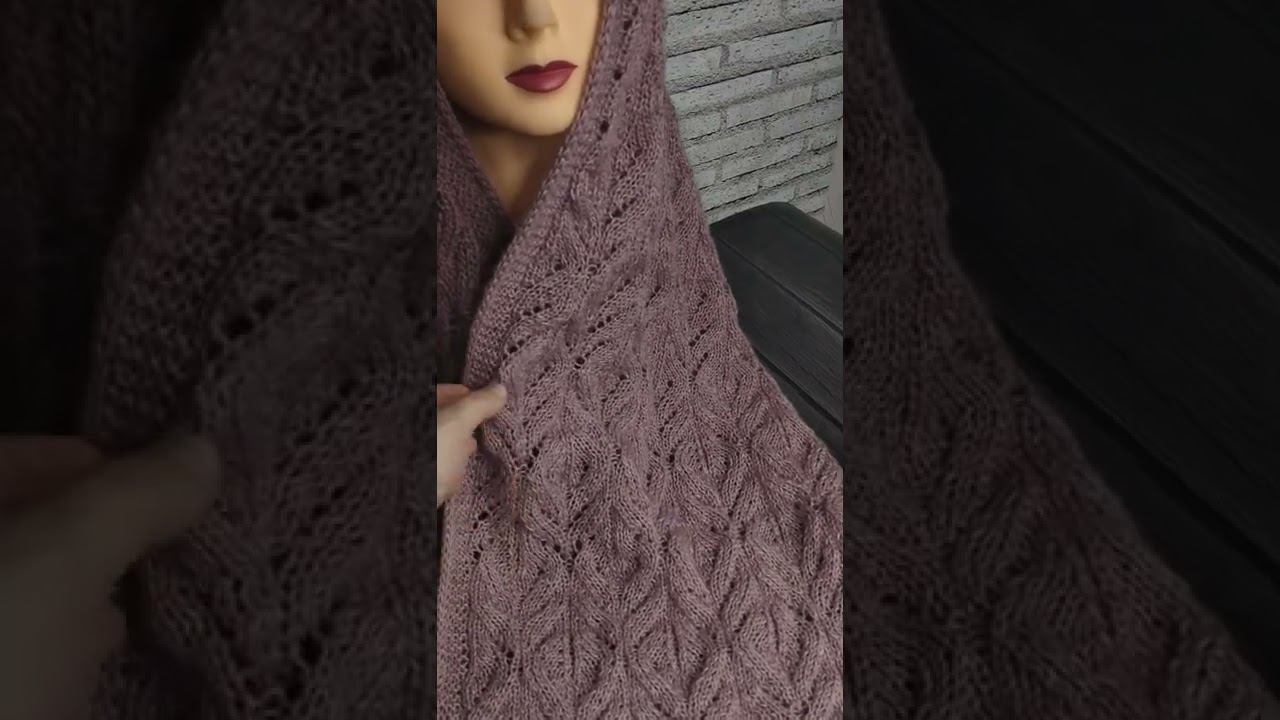 Узор на этот потрясающий палантин уже на канале!