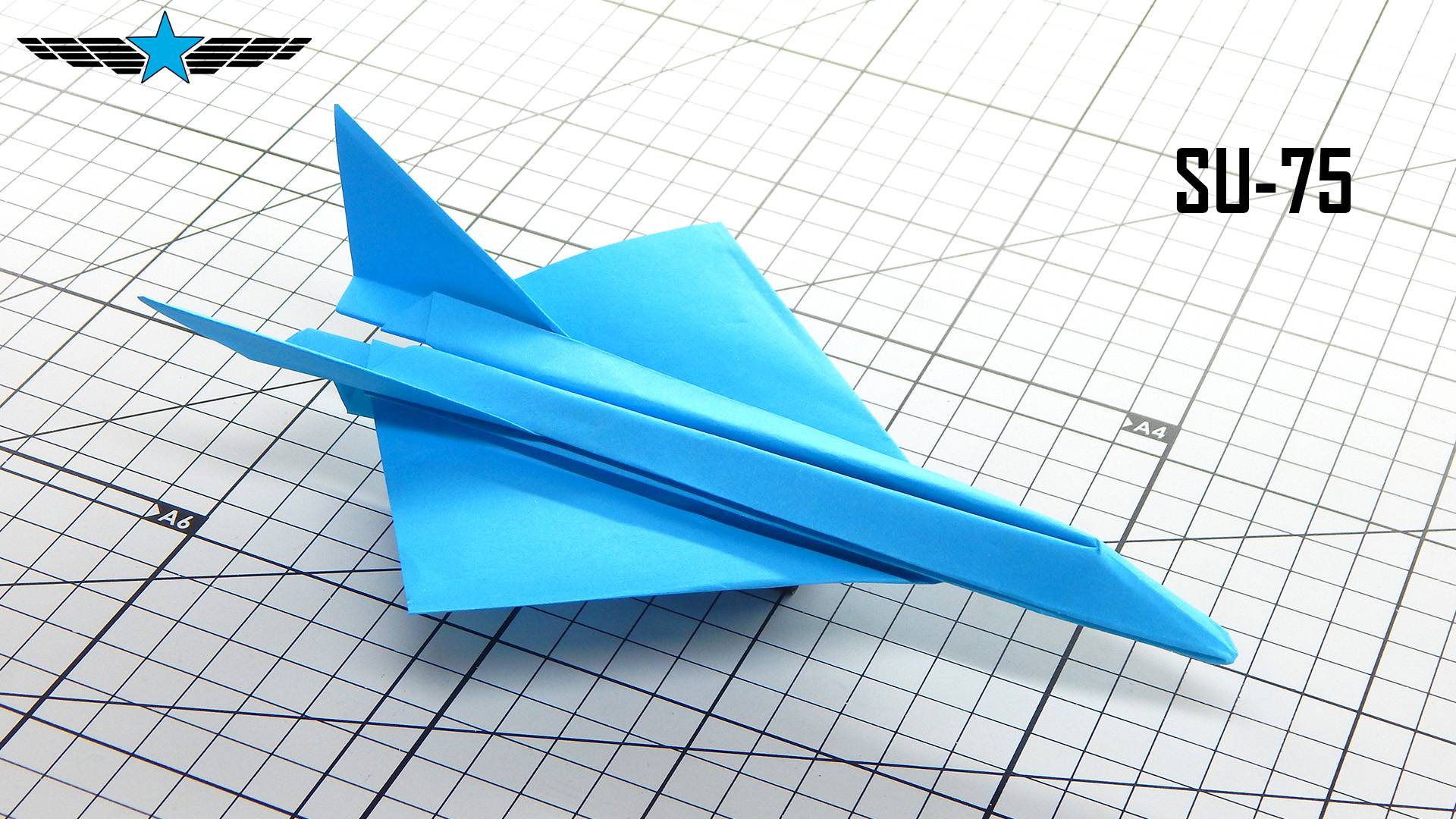 Оригами Авиация — Создание истребителя SU-75 ШахМат