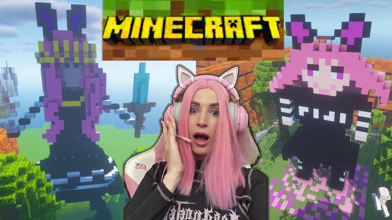 БИТВА СТРОИТЕЛЕЙ В МАЙНКРАФТ ЗА ПРИЗ | Статуи Женяши в MINECRAFT