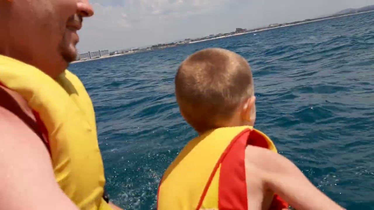 Плаваем в открытом море. Банан рейс Анапа-Сочи. 07.07.2023