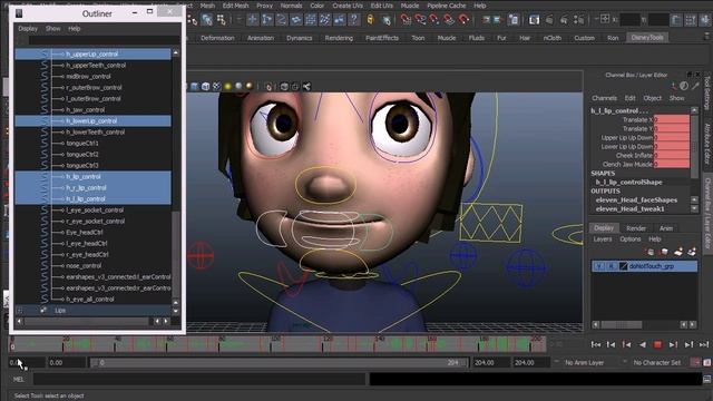 16. Animating the mouth shapes