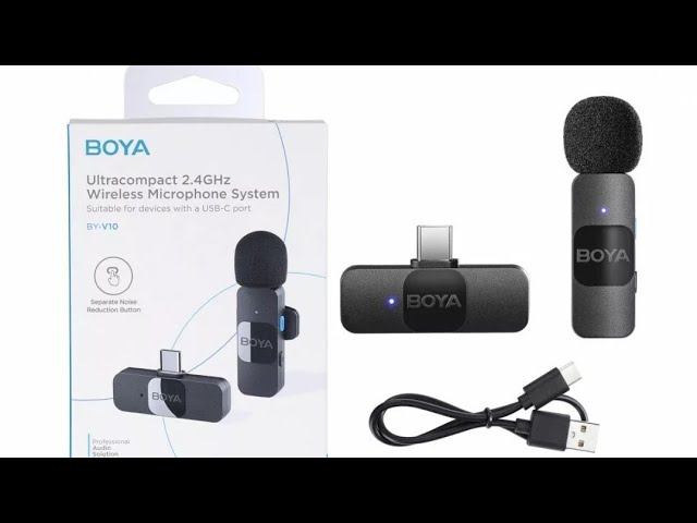 Петличный беспроводной микрофон boya by-v10