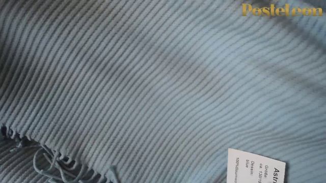 Хлопковый плед Astrid Blue