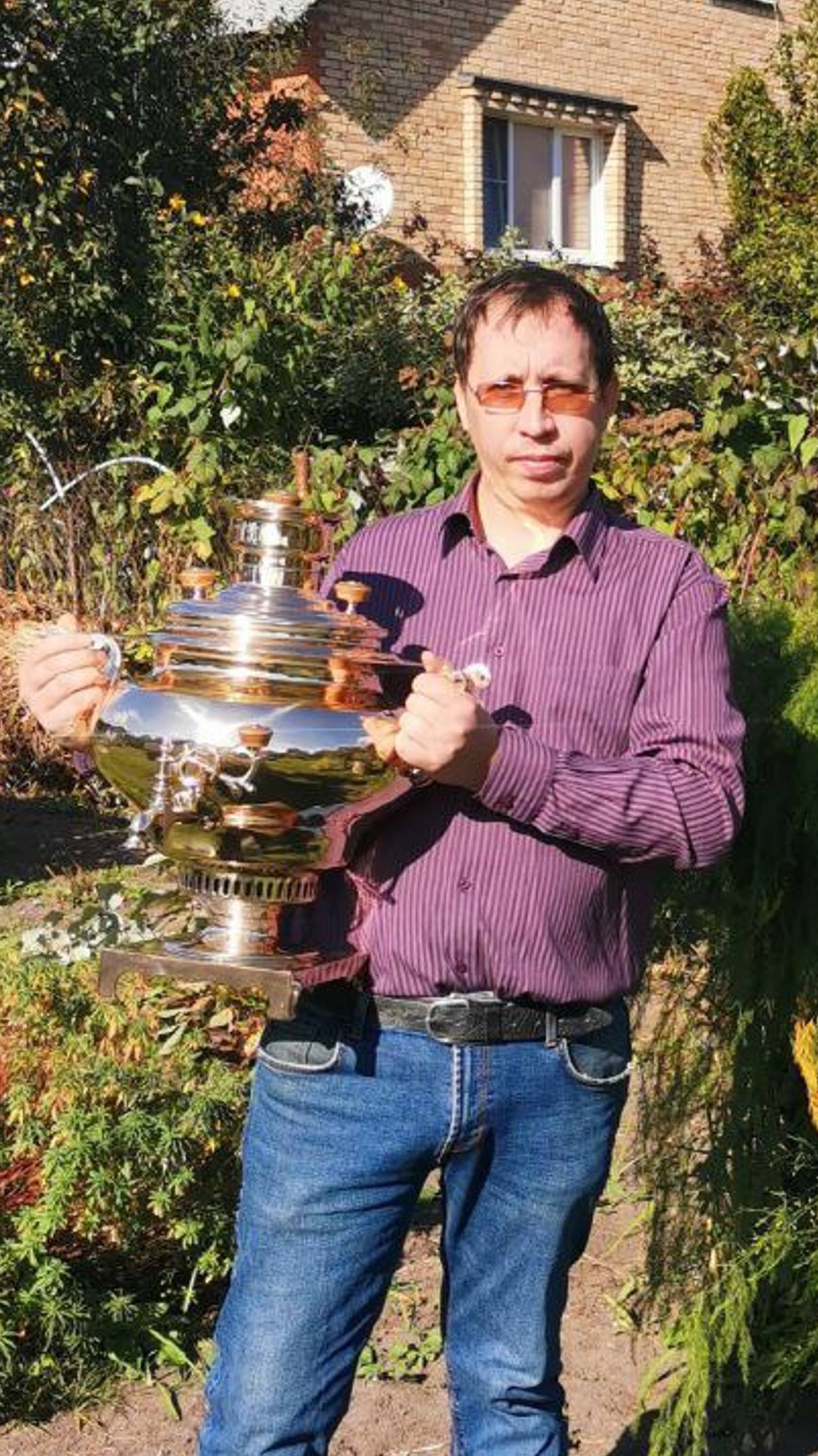 Огромный старинный #самовар после ремонта