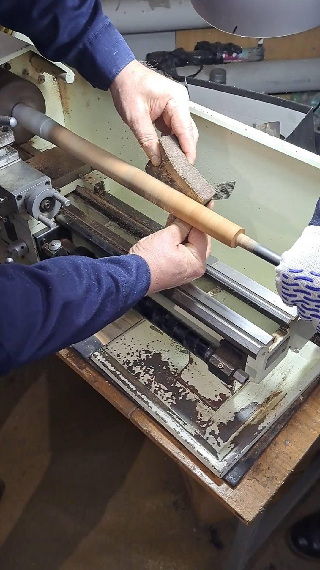 Полметра пробки или как проточить длинную рукоять