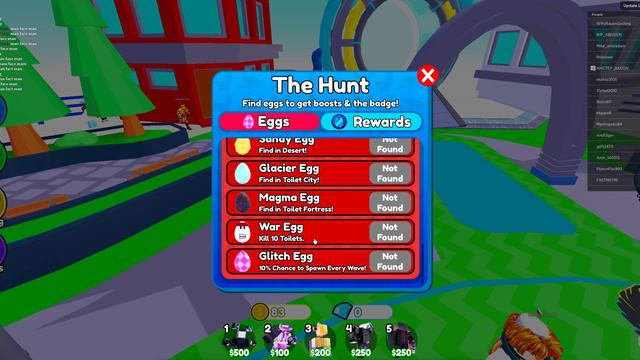 все яйца в toilet tower defense!!!!