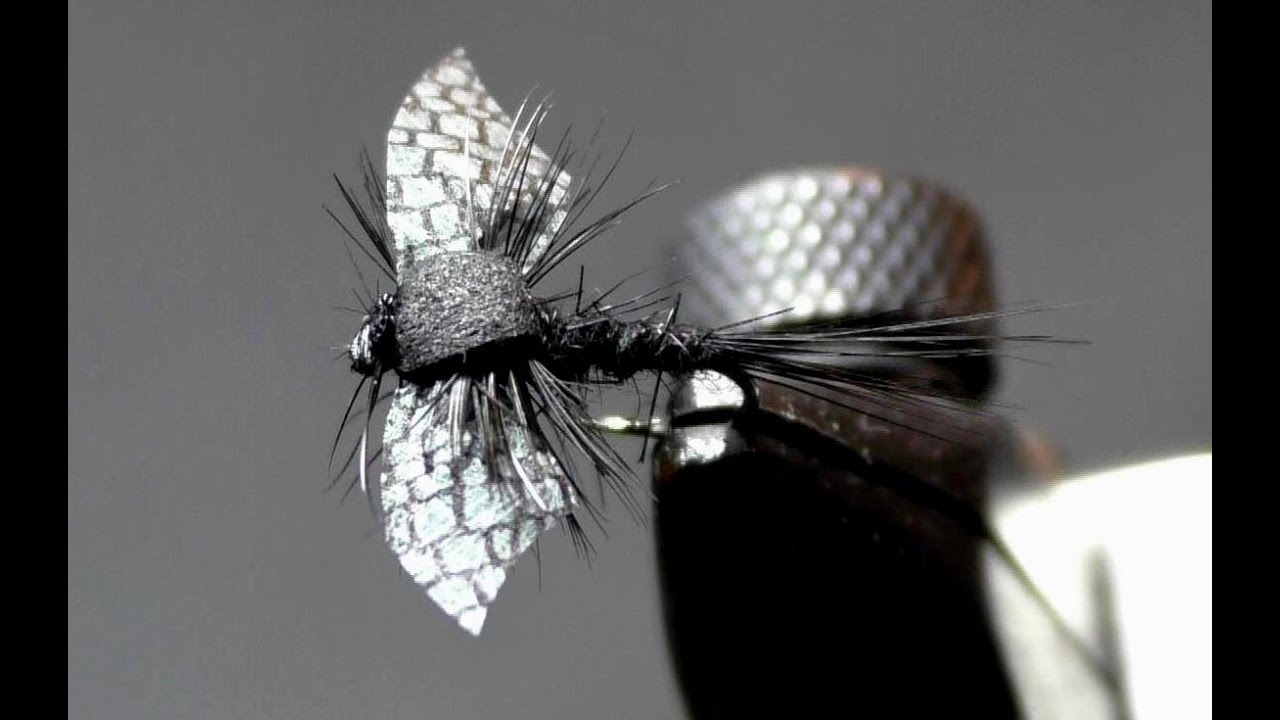 Мушка Black Spent Fly, dry fly. Сухая мушка.