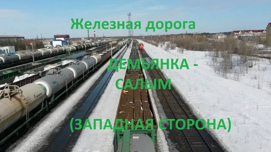 Железная дорога Демьянка - Манчем - Салым (вид из окна поезда, западная сторона) (СВЖД)