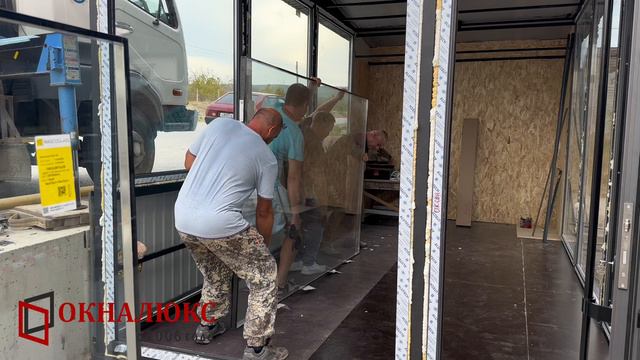 Остекление павильона из теплого алюминиевого профиля Алютех ( 2 часть )