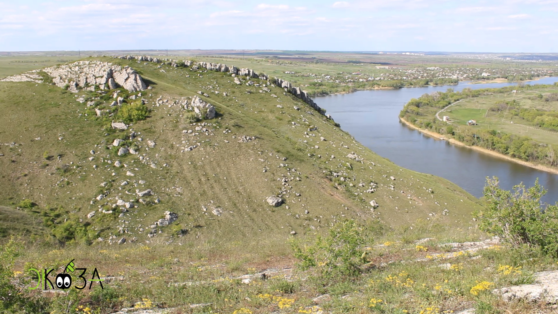 Март-апрель в Ростовской области. Степь, водоемы, горы Две сестры, река Северский Донец