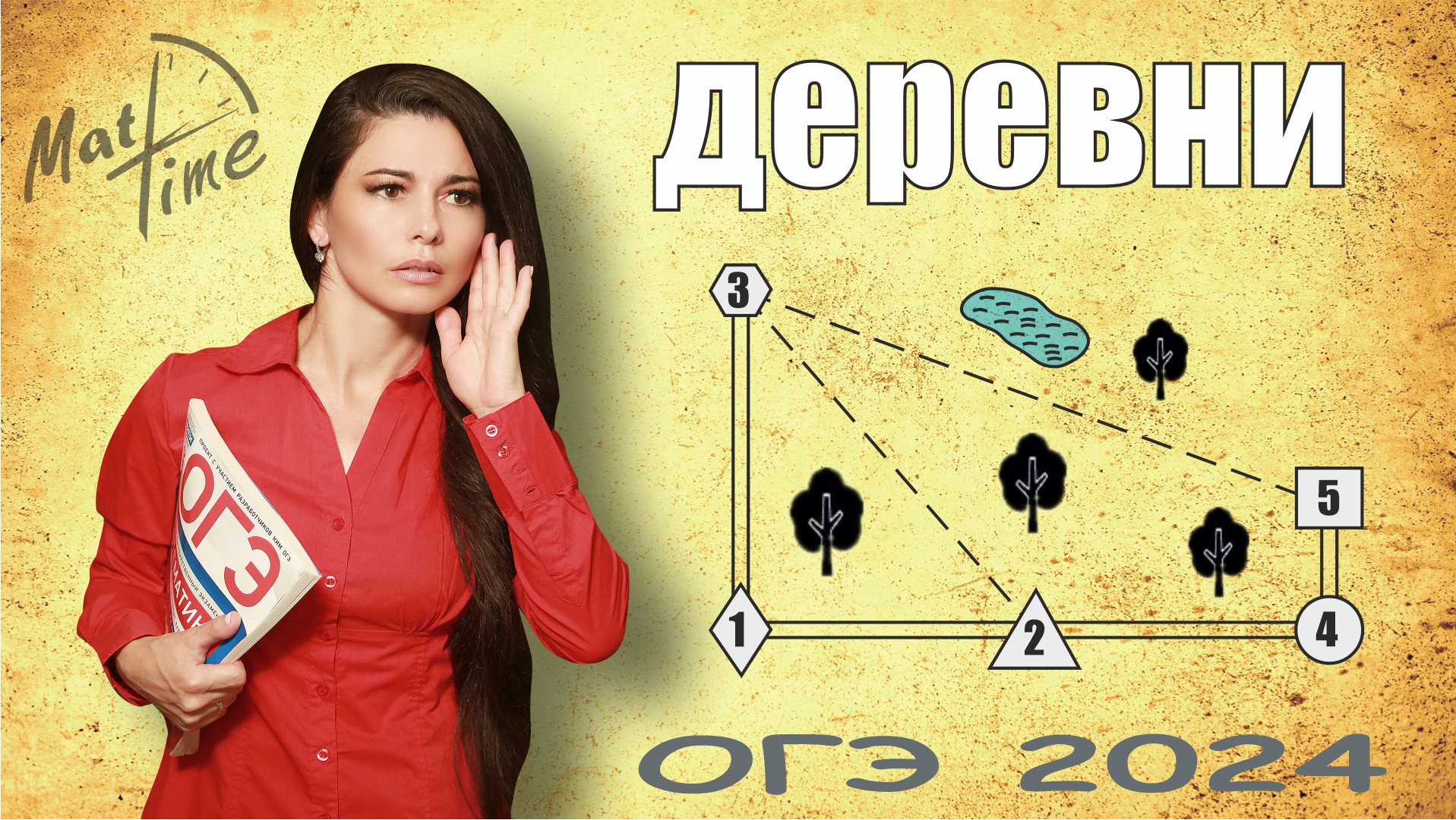 Огэ по математике 2024 1-5 задания деревни / ПДФ решение + формулы / МатТайм #деревни