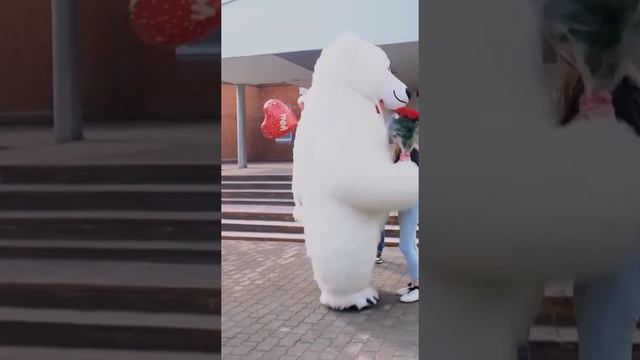 Белый мишка от КвадроШоу сняля в проекте МАМА В 16