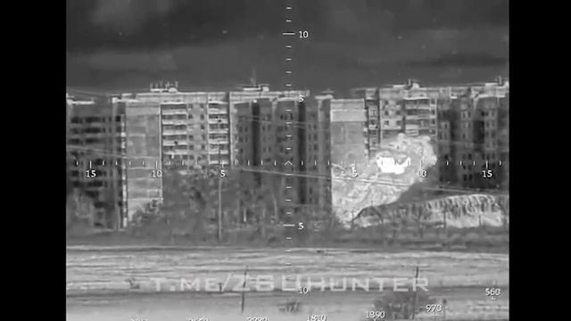 Работа по позициям ВСУ в многоэтажках города Угледара