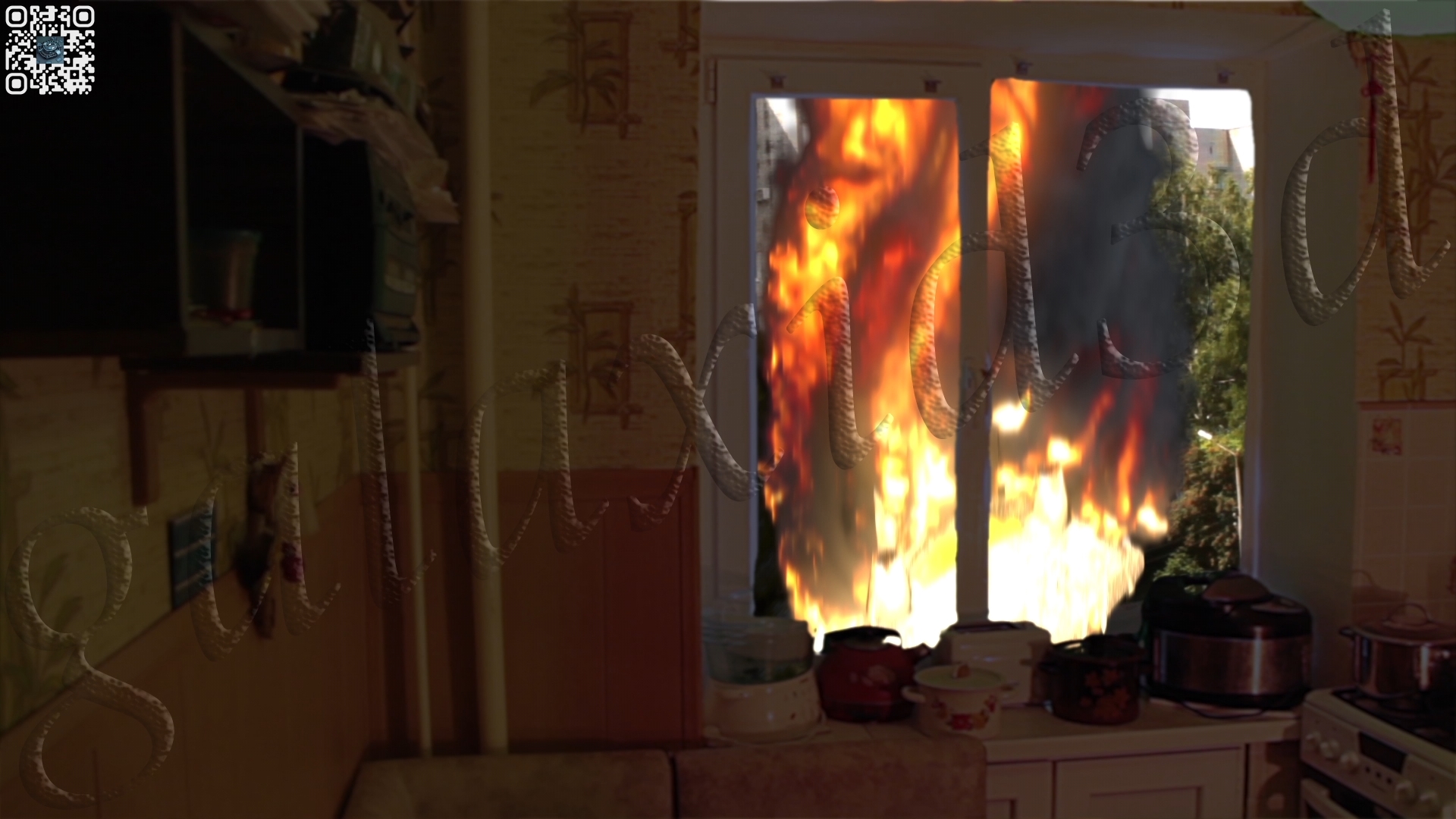 [2017-10-28] "НЛО на кухне" [SynthEyes | 3D Max | PFlow | PhoenixFD | V-Ray | After Affects]