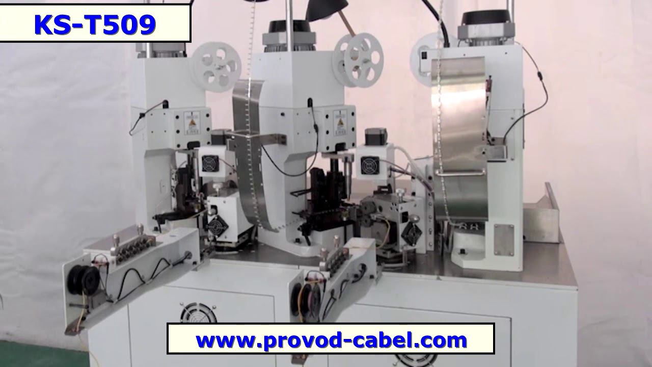 KS-R3C2 Автоматическая машина для резки, зачистки и опрессовки наконечников