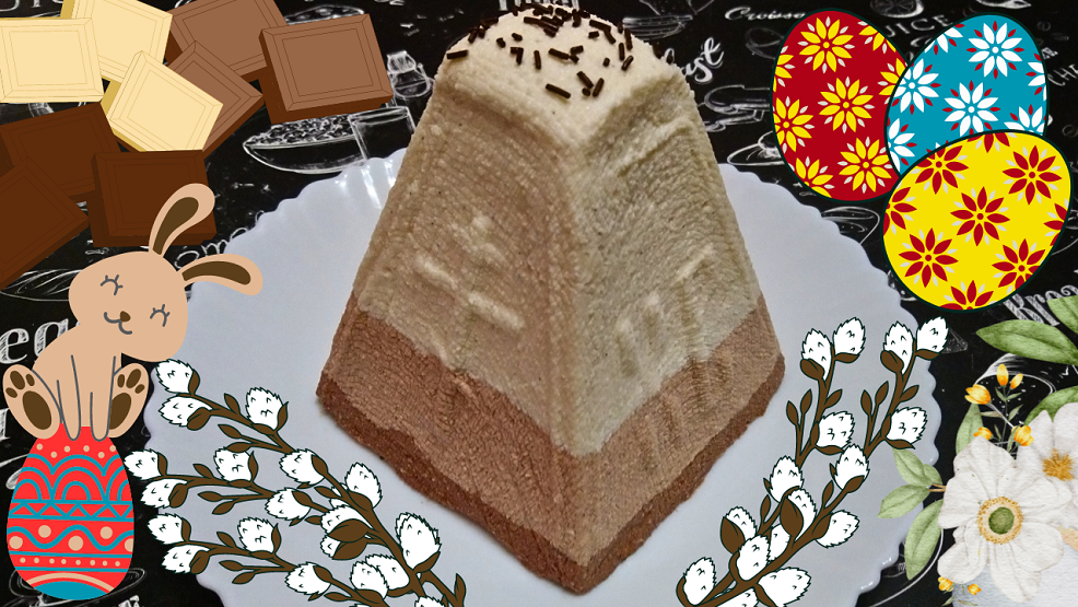 ТВОРОЖНАЯ ПАСХА "ТРИ ШОКОЛАДА" / Вкусный десерт на Светлый праздник Пасхи