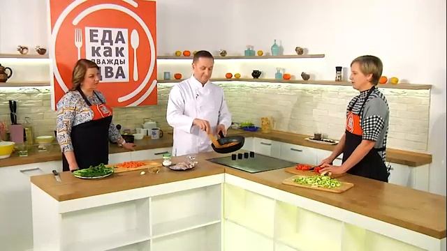 Выпуск 4. Готовим ужин по принципам правильного питания: кальмары, фаршированные овощами