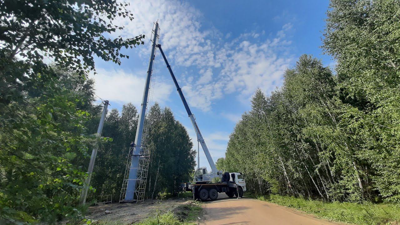 Боевое крещение .Сотовая вышка 30 метров..