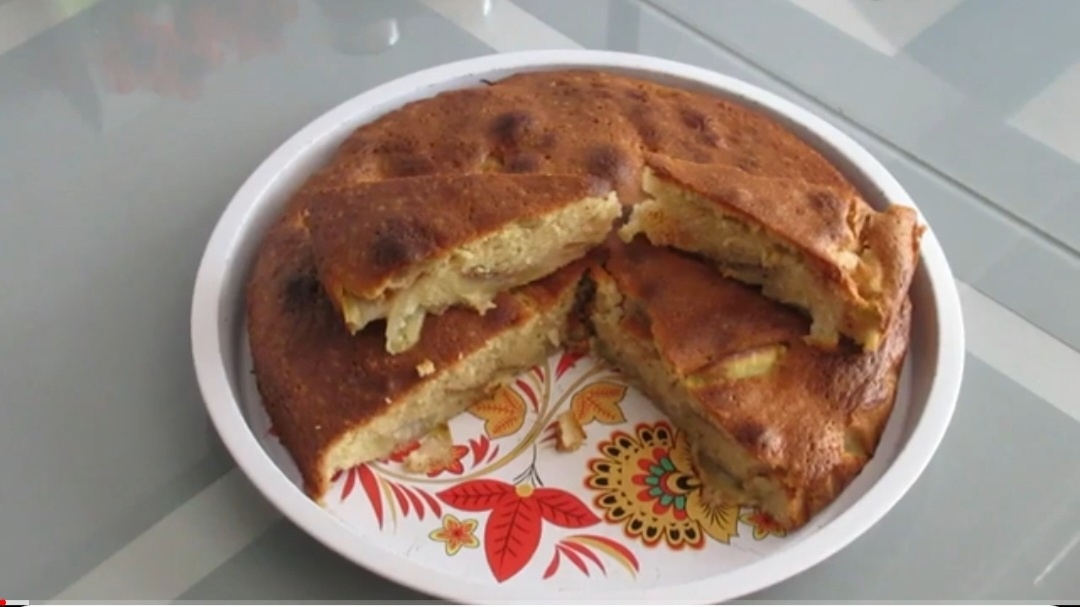 Пирог с яблоками  На скорую руку  Вкусный рецепт.