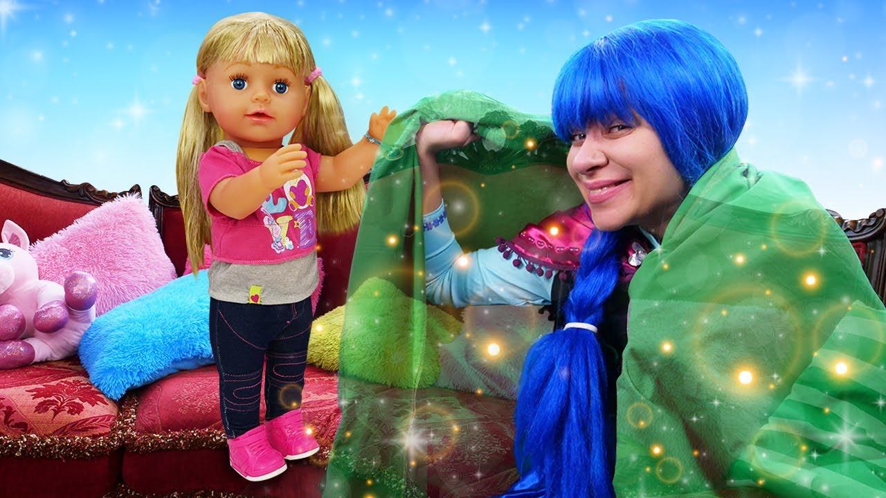 Весёлые игры Прятки – Кукла БЕБИ БОН ищет Принцесс Диснея! – Видео игры одевалки для девочек