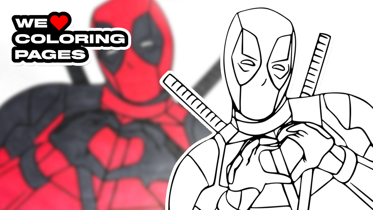 #7 Deadpool Раскраска | МЫ ❤️ РАСКРАСКИ