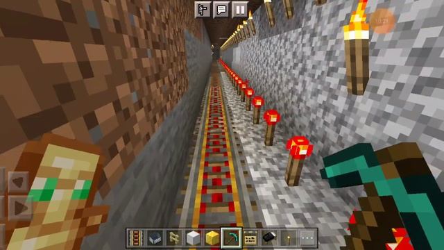 строю метро в Майнкрафт часть 3//Minecraft