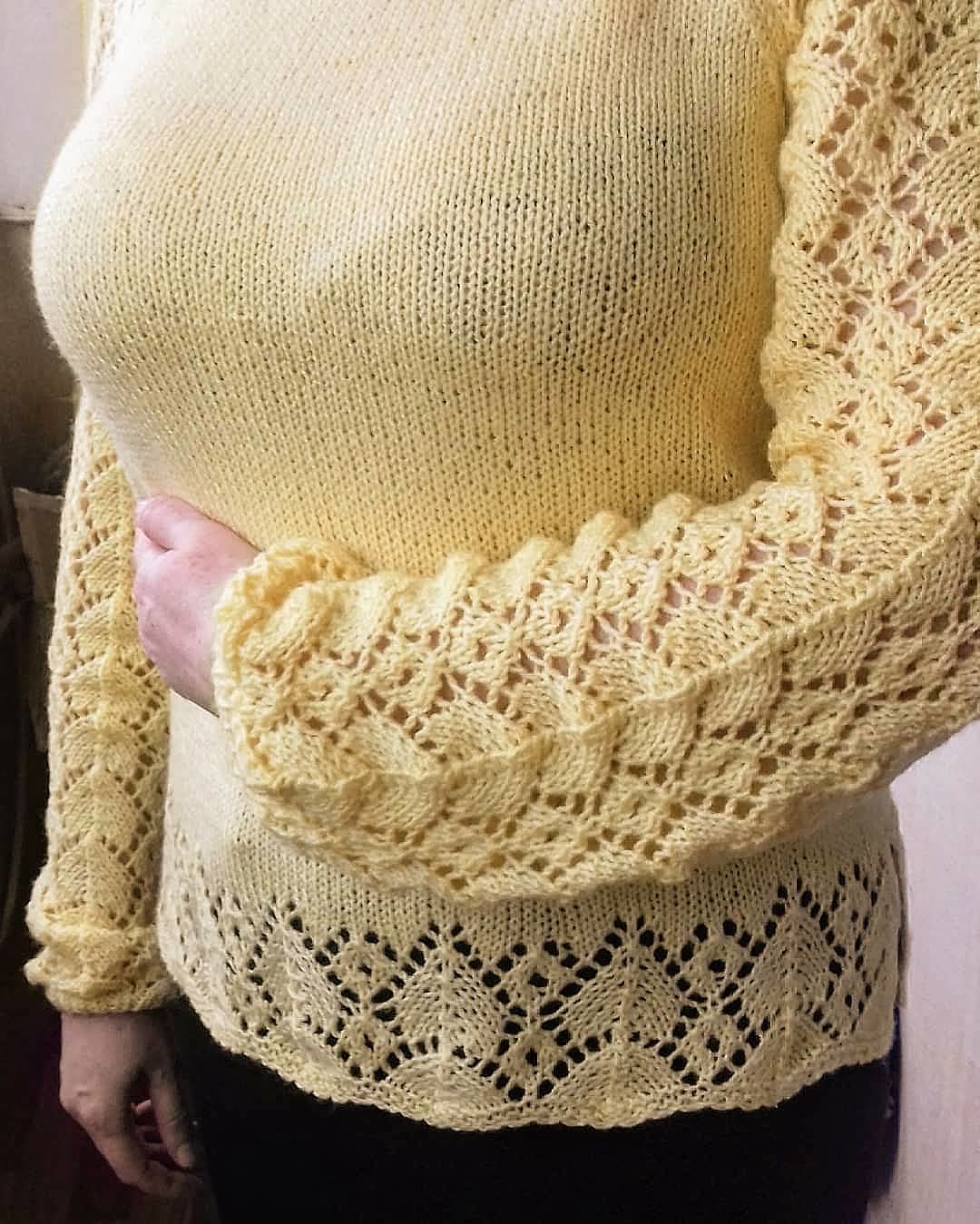 Ажурный узор для джемпера.