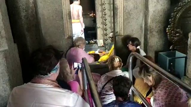 Воспевание Рудрам Намакам в храме Шивы, Тумкур, 2020