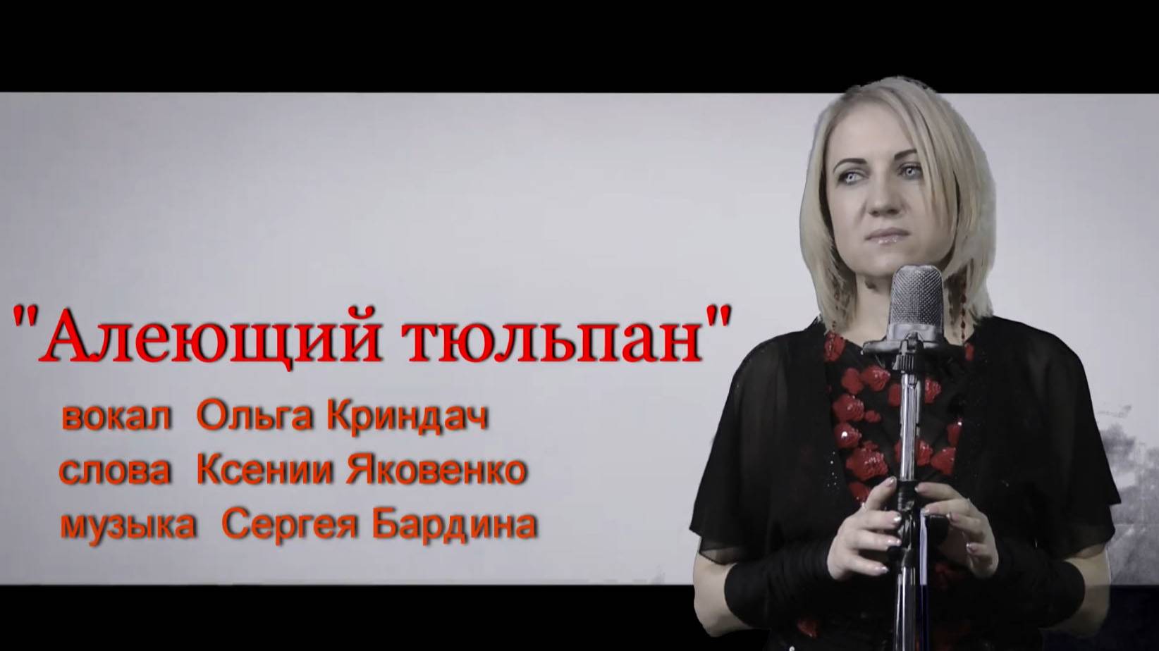 'Алеющий тюльпан'  - Ольга Криндач сл. Ксении Яковенко, муз. Сергея Бардина, монтаж Оксана Выходцева