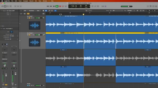 Logic Pro #14 - Take Folders, Quick Swipe Comping