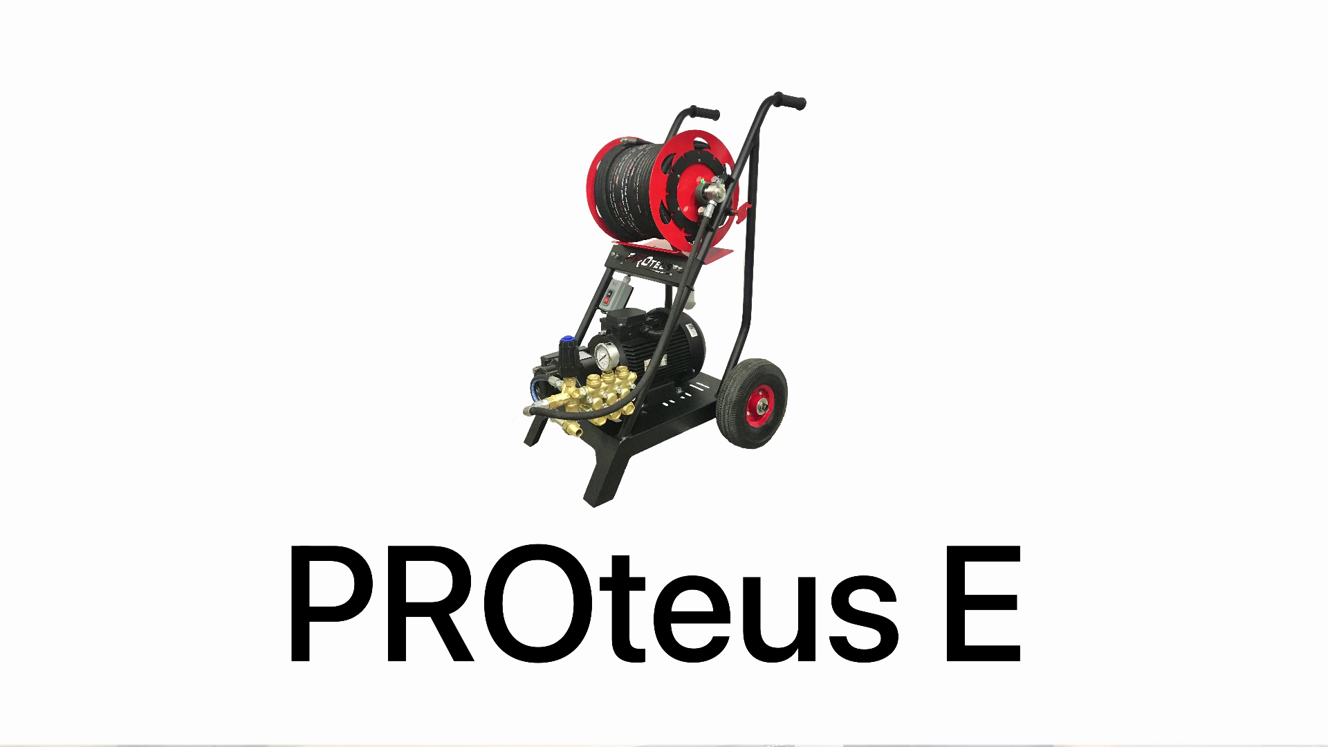 PROteus E. Установка высокого давления на мобильной раме с электродвигателем для работы в помещениях