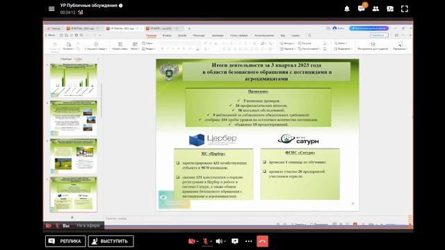 Публичные обсуждения  Удмуртская Республика за 3 квартал 2023 года