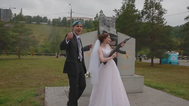 Свадьба в стиле ВДВ